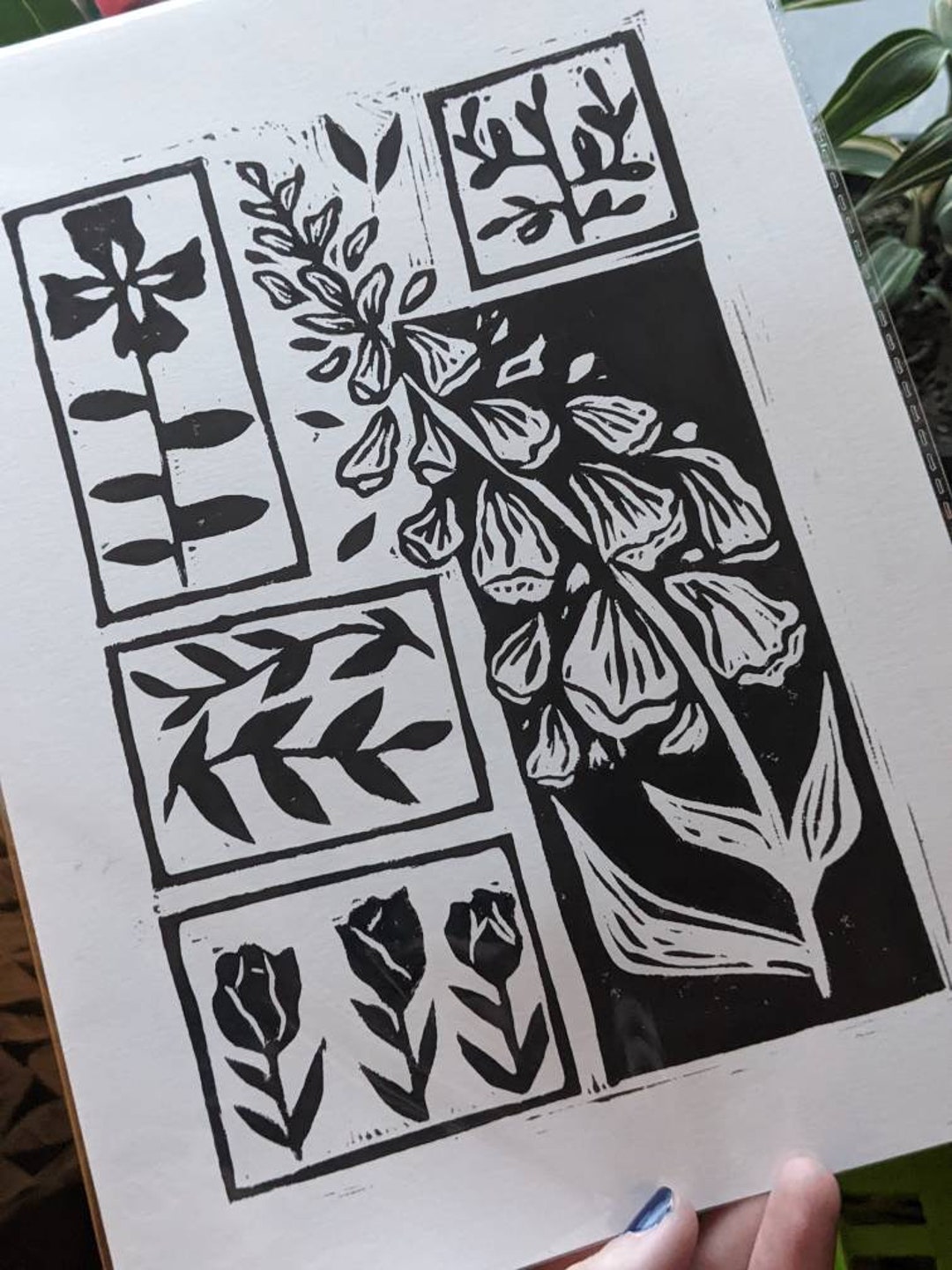 A4 Flower Print - Etsy