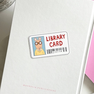 Arthur Library Card Sticker - Etsy