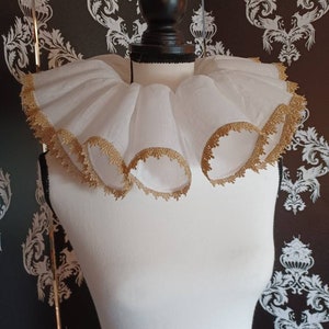 Cone Ruff With Golden Lace - Etsy