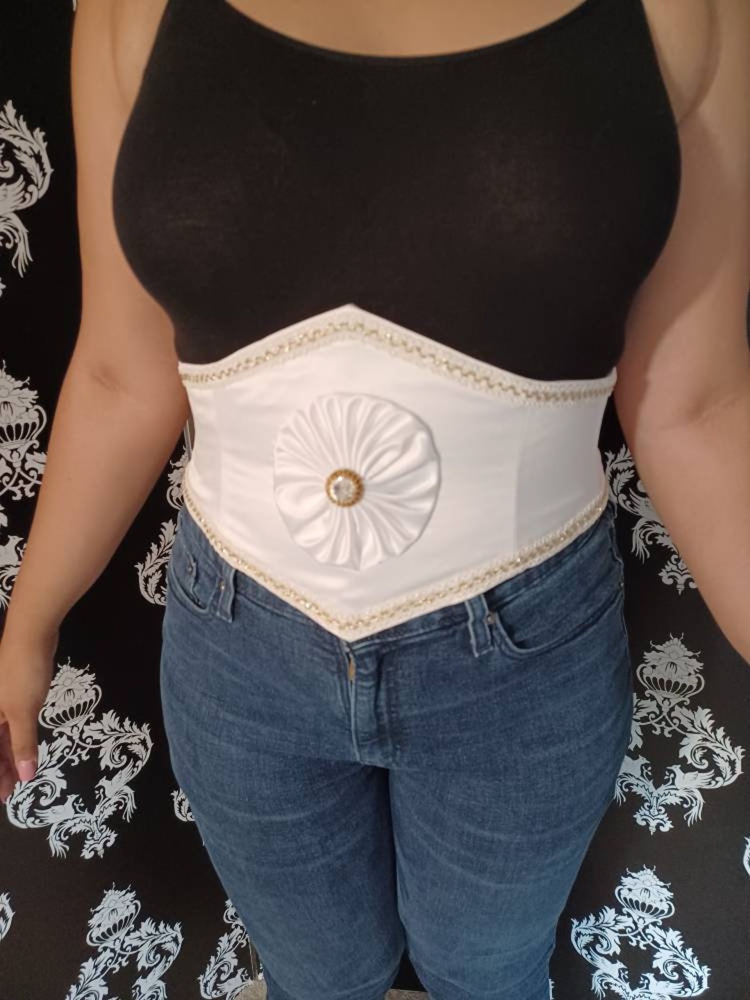 Victorian Corselet in White Satin for 32" Waist - Etsy