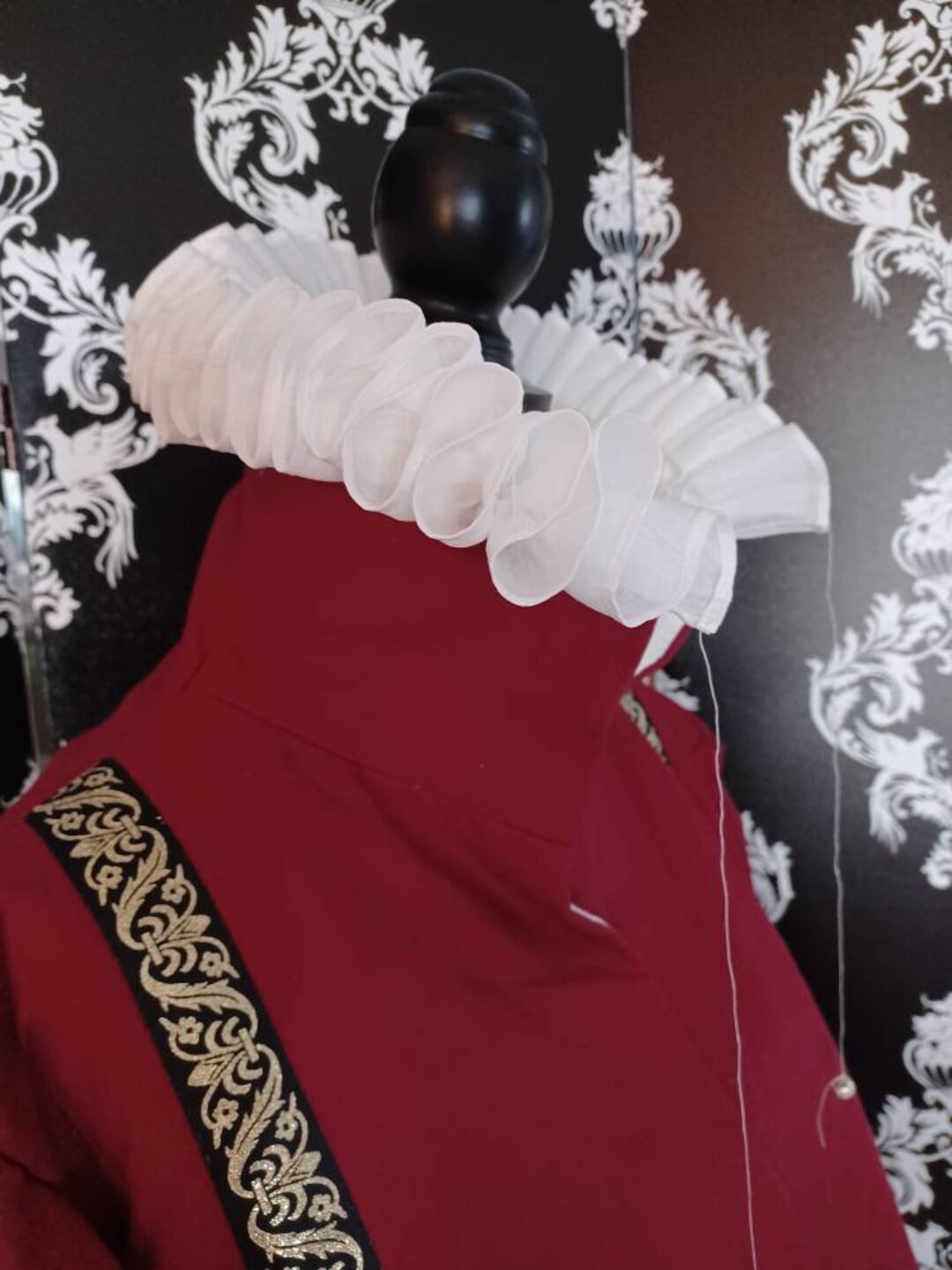 Modest Elizabethan Linen Ruff Starched 15 Neck - Etsy