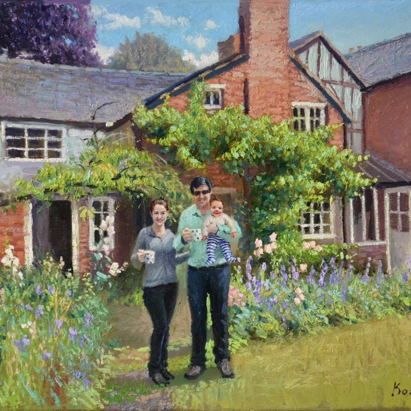 Custom House Portrait - Etsy