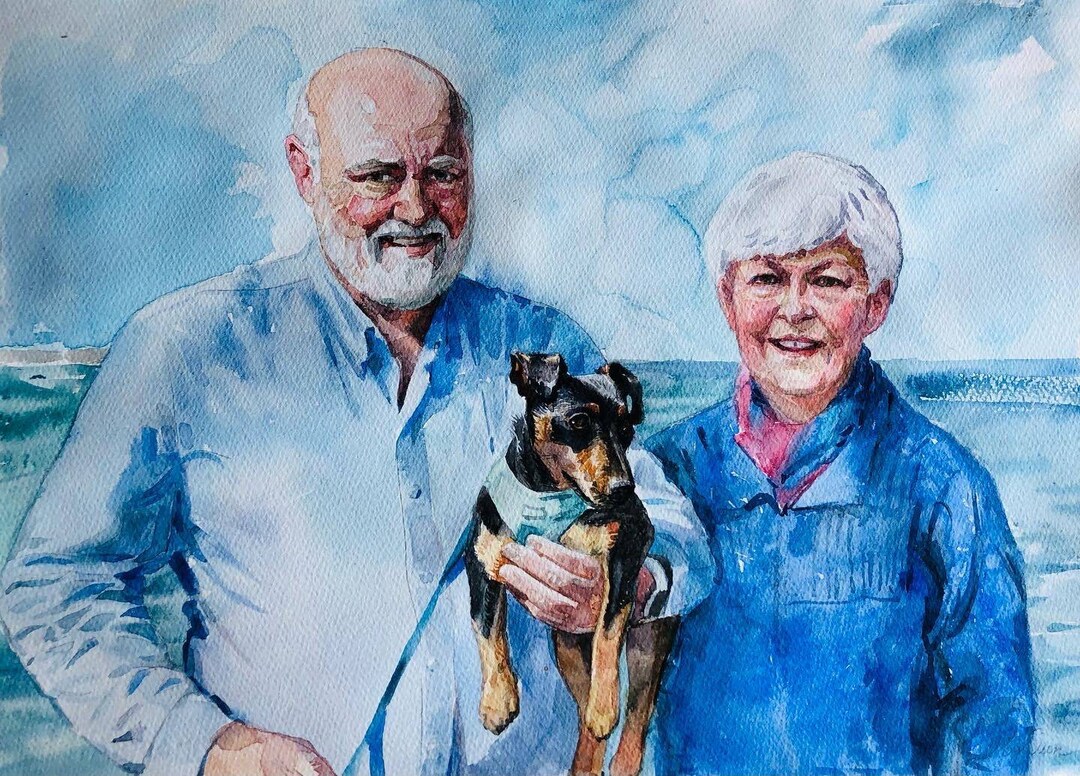 Custom Watercolor Family Portrait Art Commission Custom Family Portrait ...