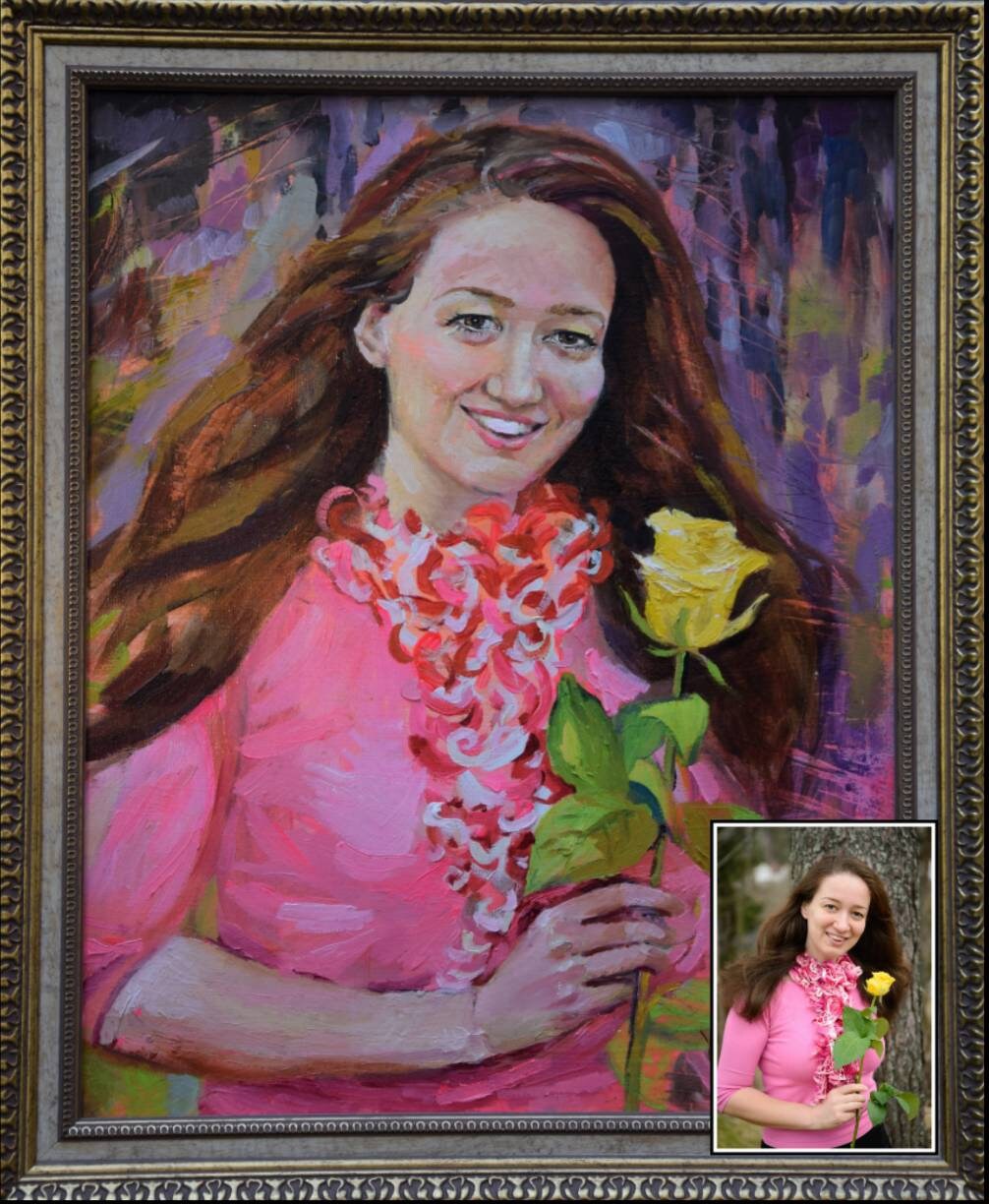 Custom portrait painting from photoCustom oil paintingCustom | Etsy
