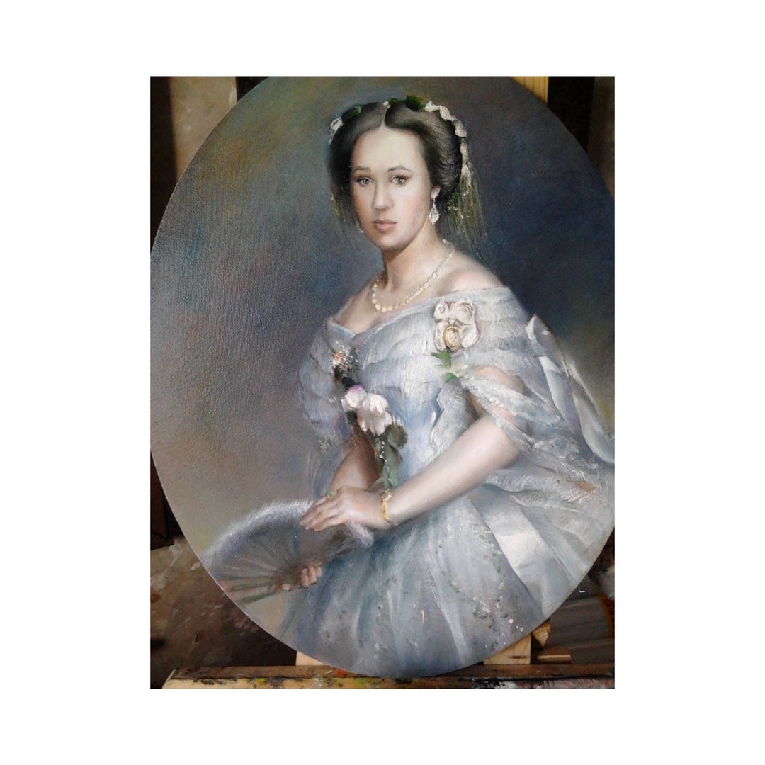 Custom Portrait in Renaissance Style Commission Portrait From Photo ...