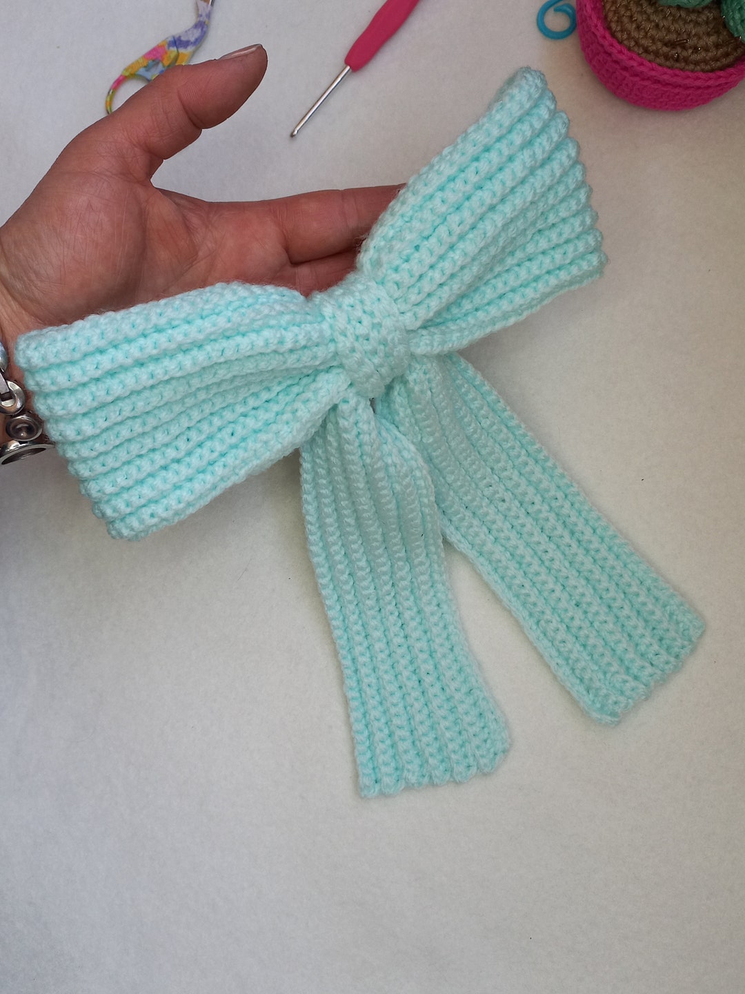 Crocheted coquette bun, gift for best friend, hair ornament. Gift for ...