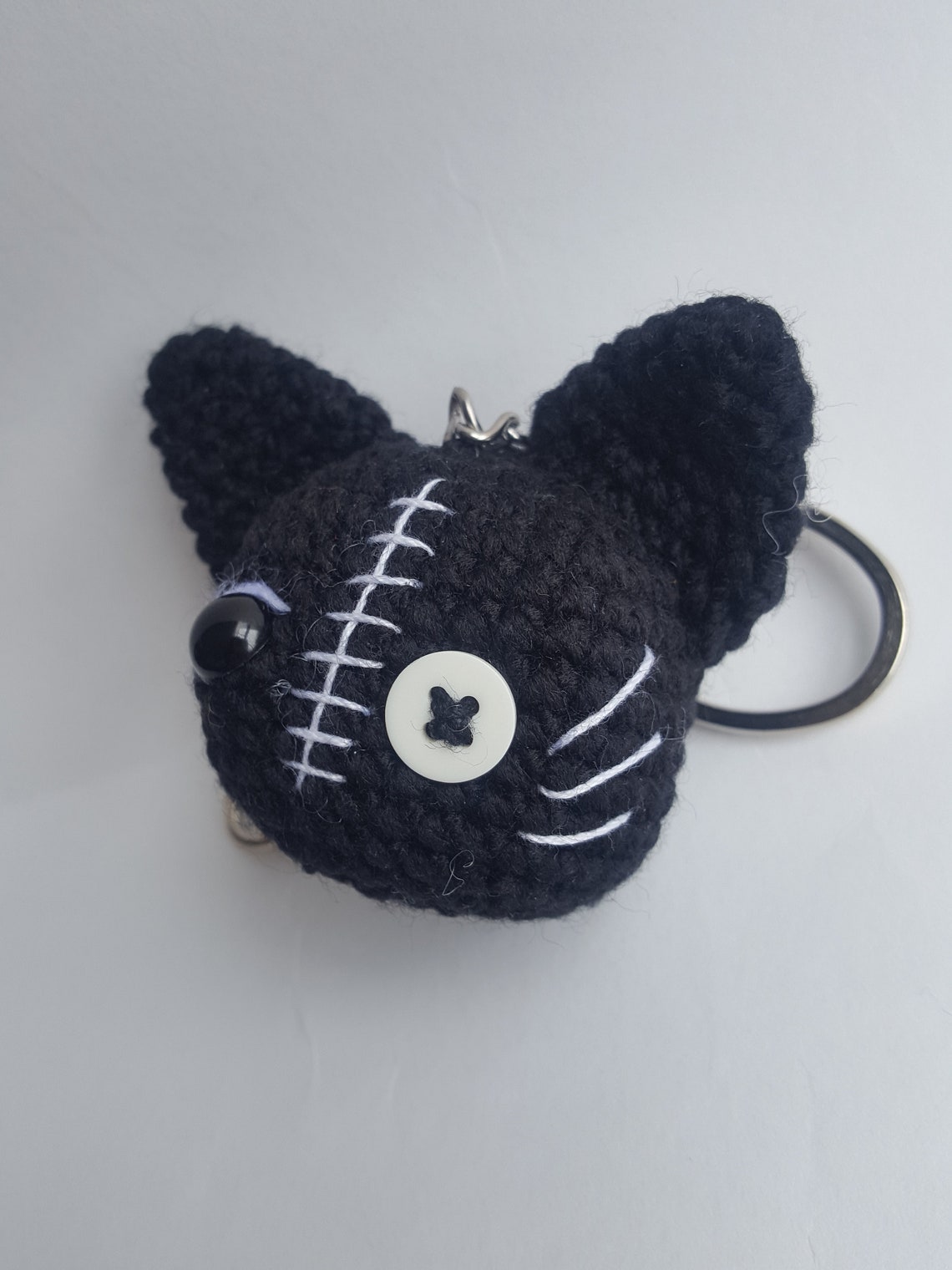 Zombie Cat Crochet Keychain Voodoo Cat Crochet Birthday Gift - Etsy