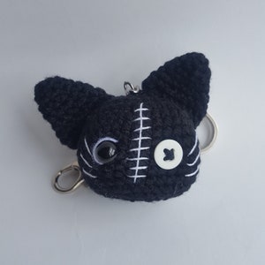 Zombie Cat Crochet Keychain Voodoo Cat Crochet Birthday Gift - Etsy