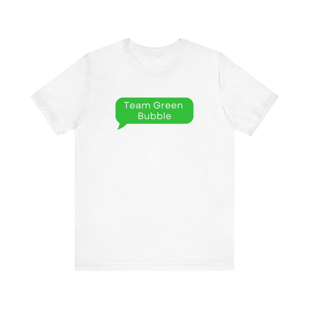 Team Green Bubble Shirt, Droid Users Know, Funny Droid Shirt, Gag Gift ...