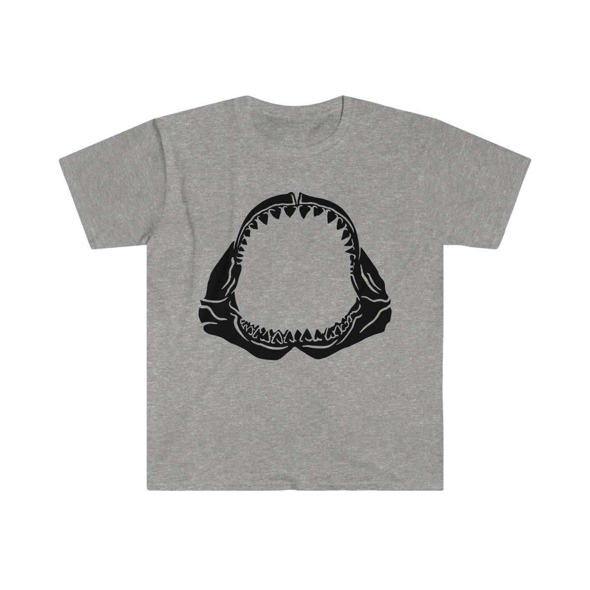 Shark Jaw and Shark Teeth Tshirt Softstyle T-shirt for Shark - Etsy