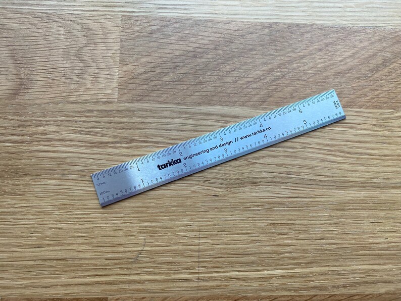 6" Steel Rule With Imperial and Metric Units // Machinist's Ruler ...