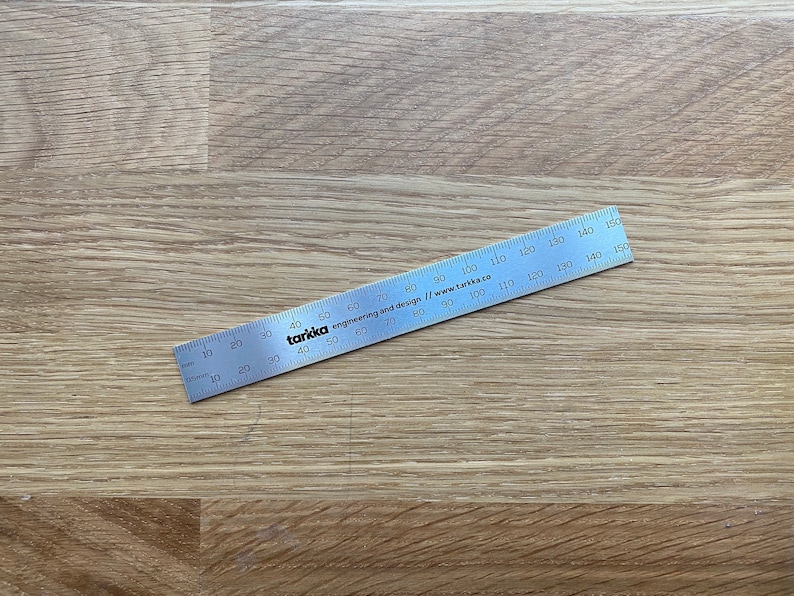 6" Steel Rule With Imperial and Metric Units // Machinist's Ruler ...