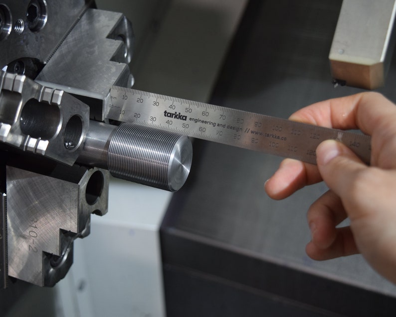 6" Steel Rule With Imperial and Metric Units // Machinist's Ruler ...