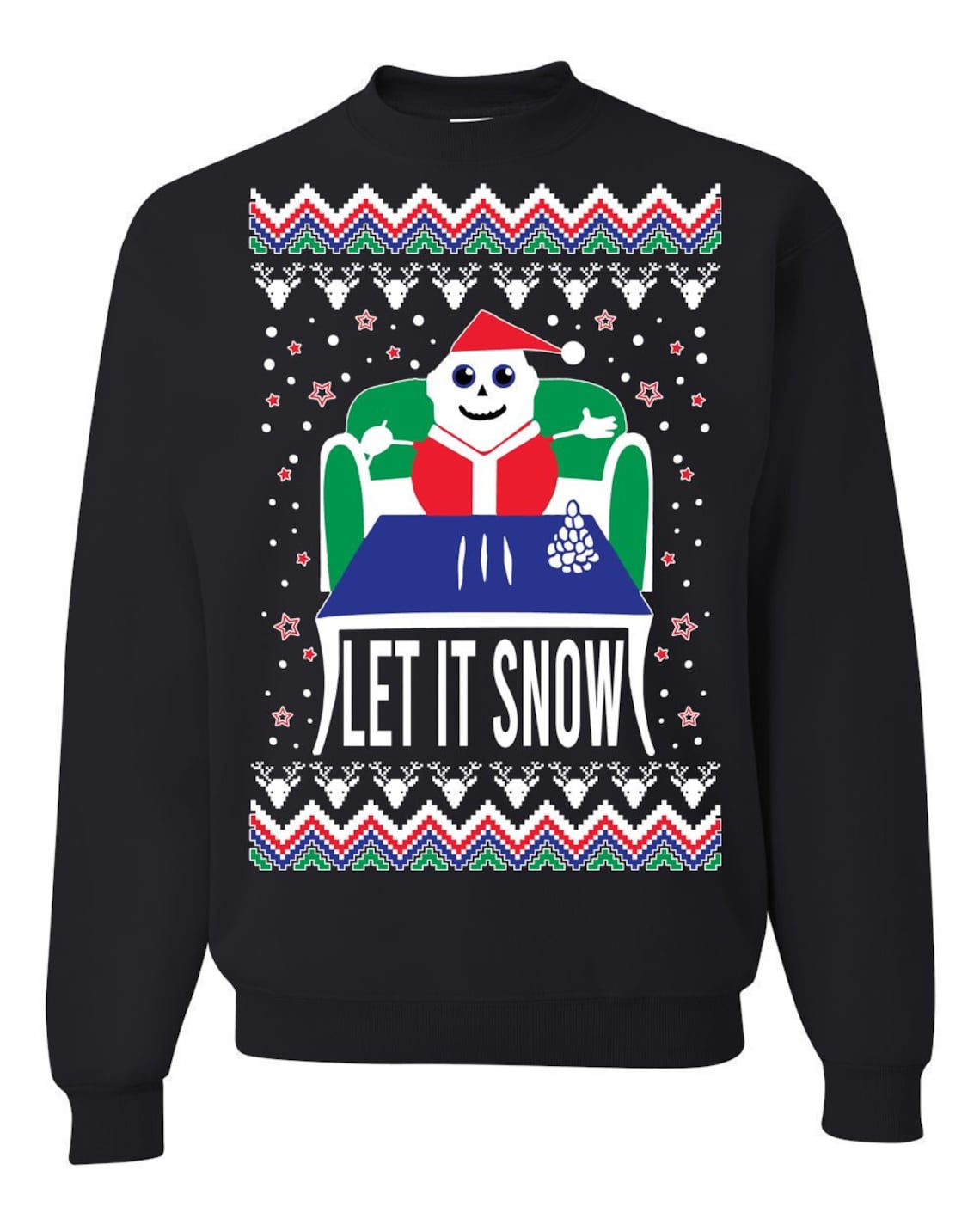 Ugly Christmas Sweater Let It Snow Unisex Sweatshirt - Etsy