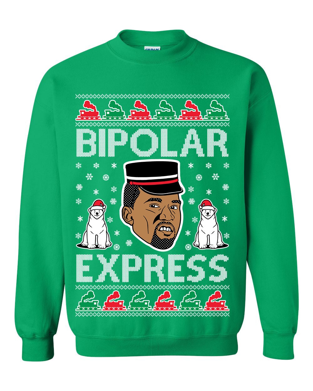 Ugly Christmas Sweater Bipolar Express Unisex Sweatshirt - Etsy