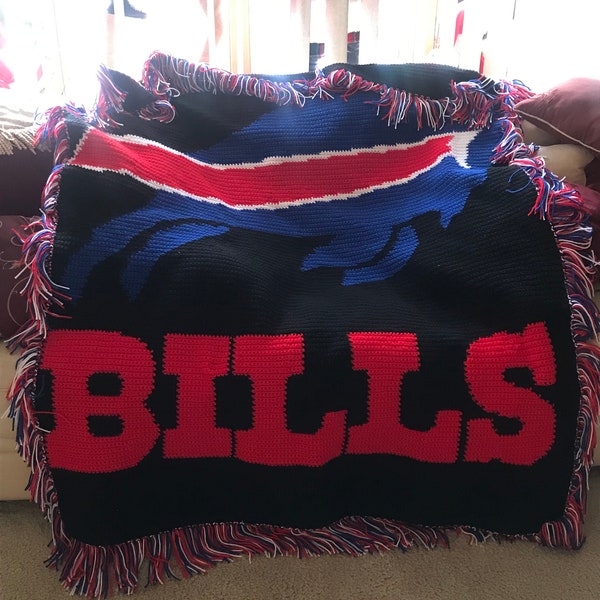 Crochet Patterns for Buffalo Bills Afghan - Etsy