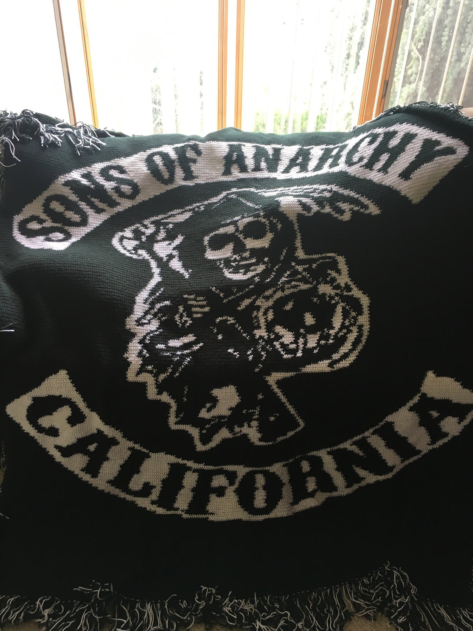Sons of Anarchy Inspired Crochet Blanket - Etsy