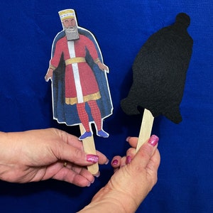 Purim Character Puppet Set - Etsy