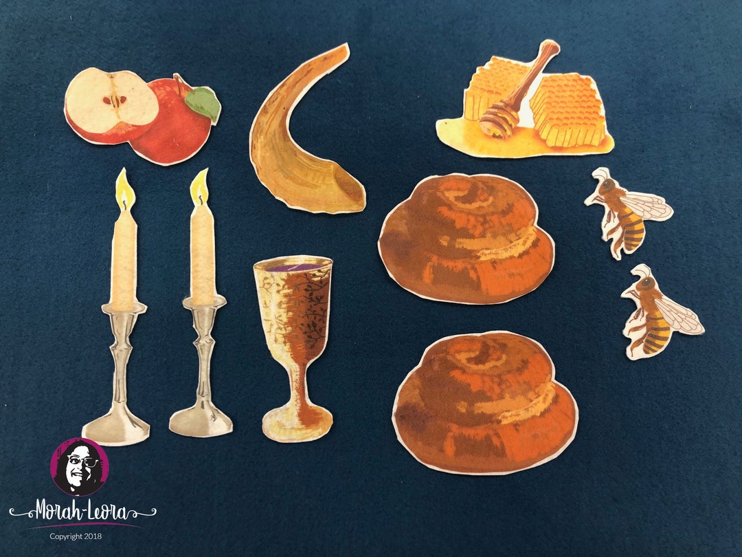 Rosh Hashanah Felt Board Illustrations - Etsy