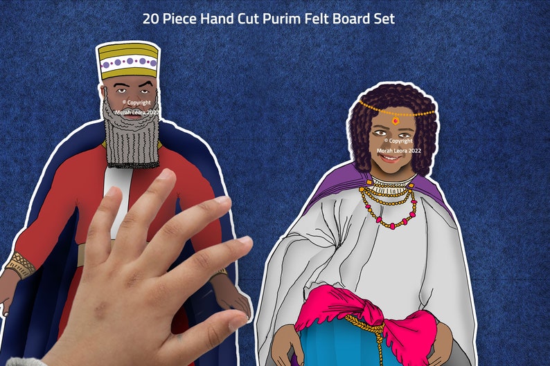 Purim Character Puppet Set - Etsy