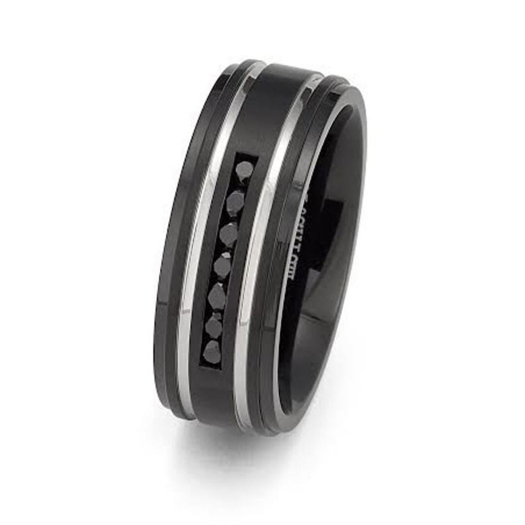Black Titanium Wedding Ring,black Titanium Ring,titanium Wedding Band ...