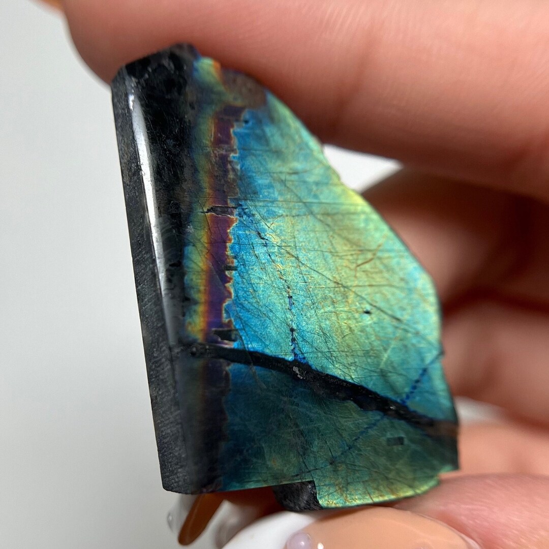 7.89g Genuine Finnish Spectrolite From Ylämaa, Finland - Etsy