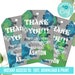 Laser Tag Gift Tags, Glow Thank You Tags, Editable Gift Tags, Neon ...