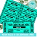 Event Ticket Printables, Editable Event Tickets, Event Ticket Template ...