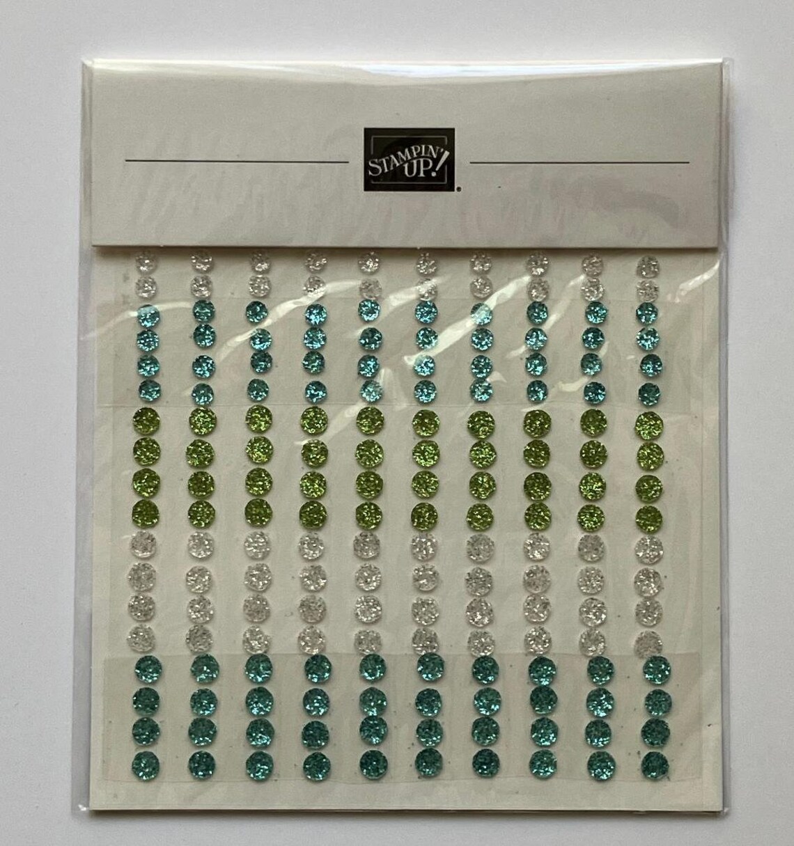 GLITTER SEQUINS Stampin up FREE Shipping Adhesive Backed Rubber ...