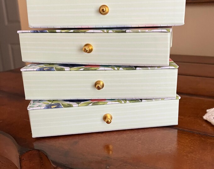 SET of 3 Small Stampin up BOXES Craft Storage Rubber Stamps ...