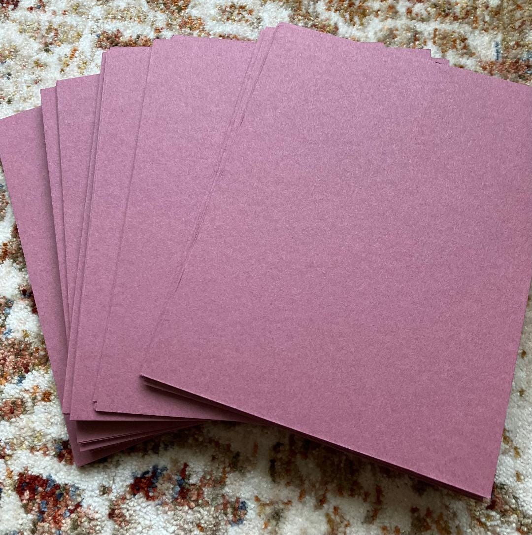 Stampin up MOODY MAUVE CARDSTOCK Card Front Size as Pictured - Etsy