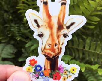 Giraffe Vinyl Decal - Etsy