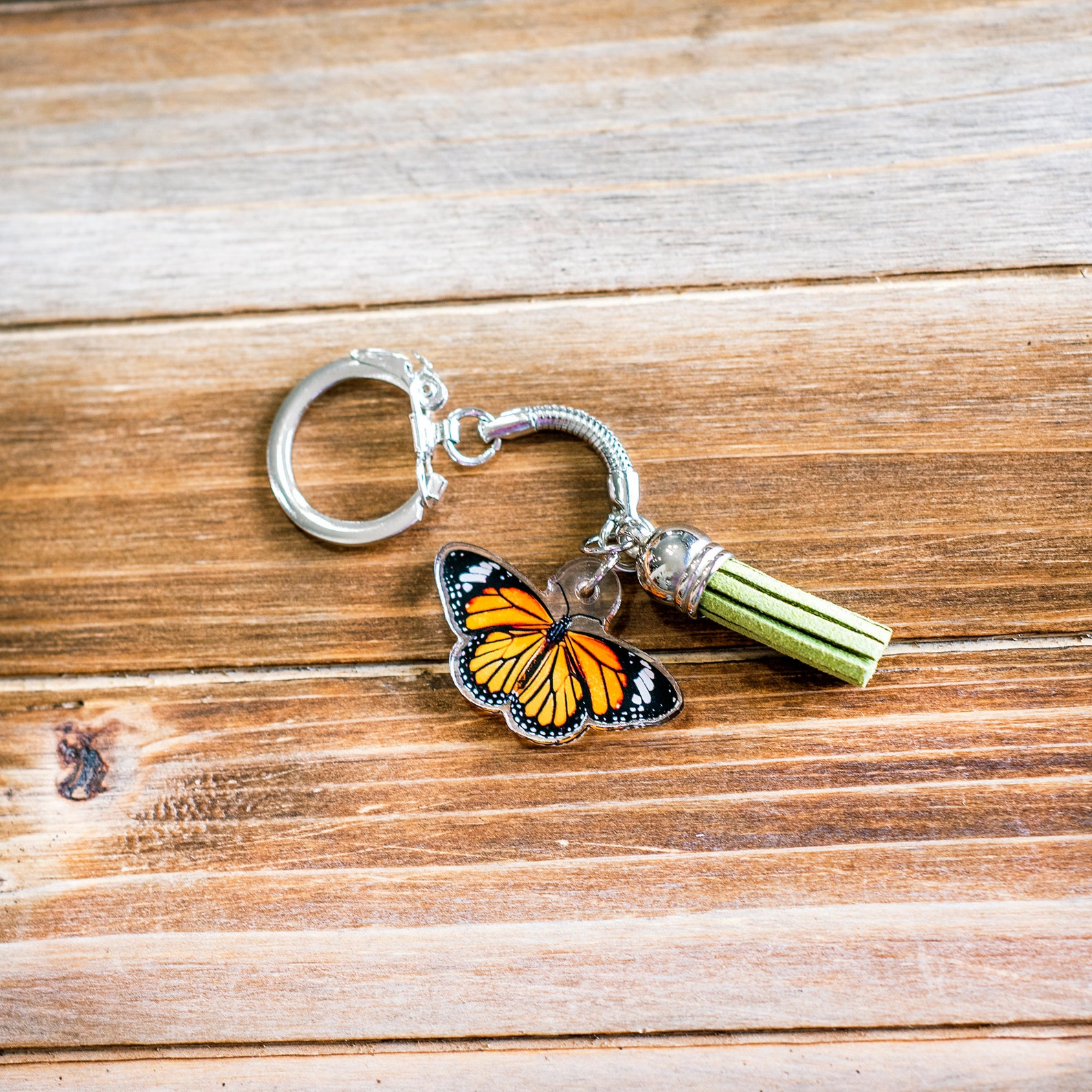 Monarch Butterfly Keychain, Keychain, Key Ring, Butterfly Keychain ...