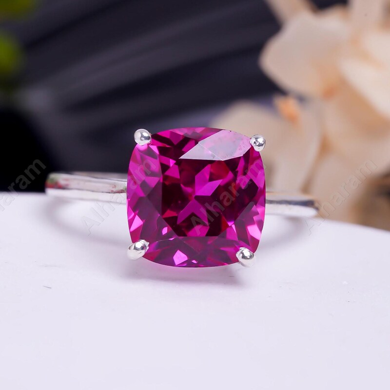Pink Sapphire Ring - Etsy