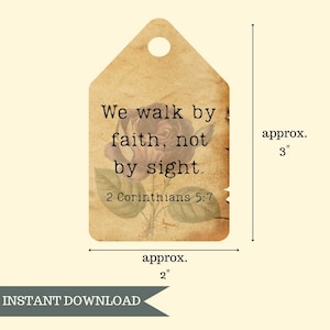 36 Printable Scripture Tags, Christian Ephemera for Junk Journals ...