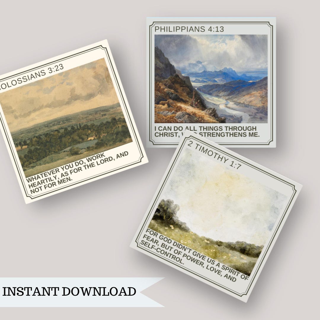 42 Memory Bible Verse Cards | Foundational Prayer Card | Christian ...