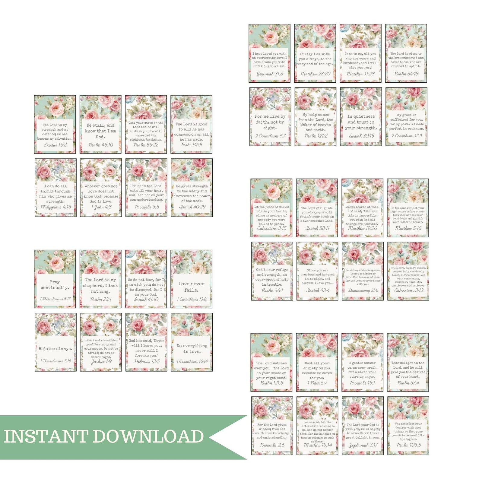 40 Memory Bible Verse Cards for MOM| Prayer Card | Christian Vision ...