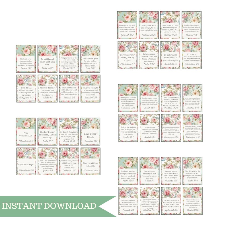 40 Memory Bible Verse Cards for MOM| Prayer Card | Christian Vision ...