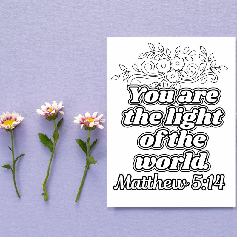 24 Bible Verses Coloring Pages | Sunday School Activity | Christian ...
