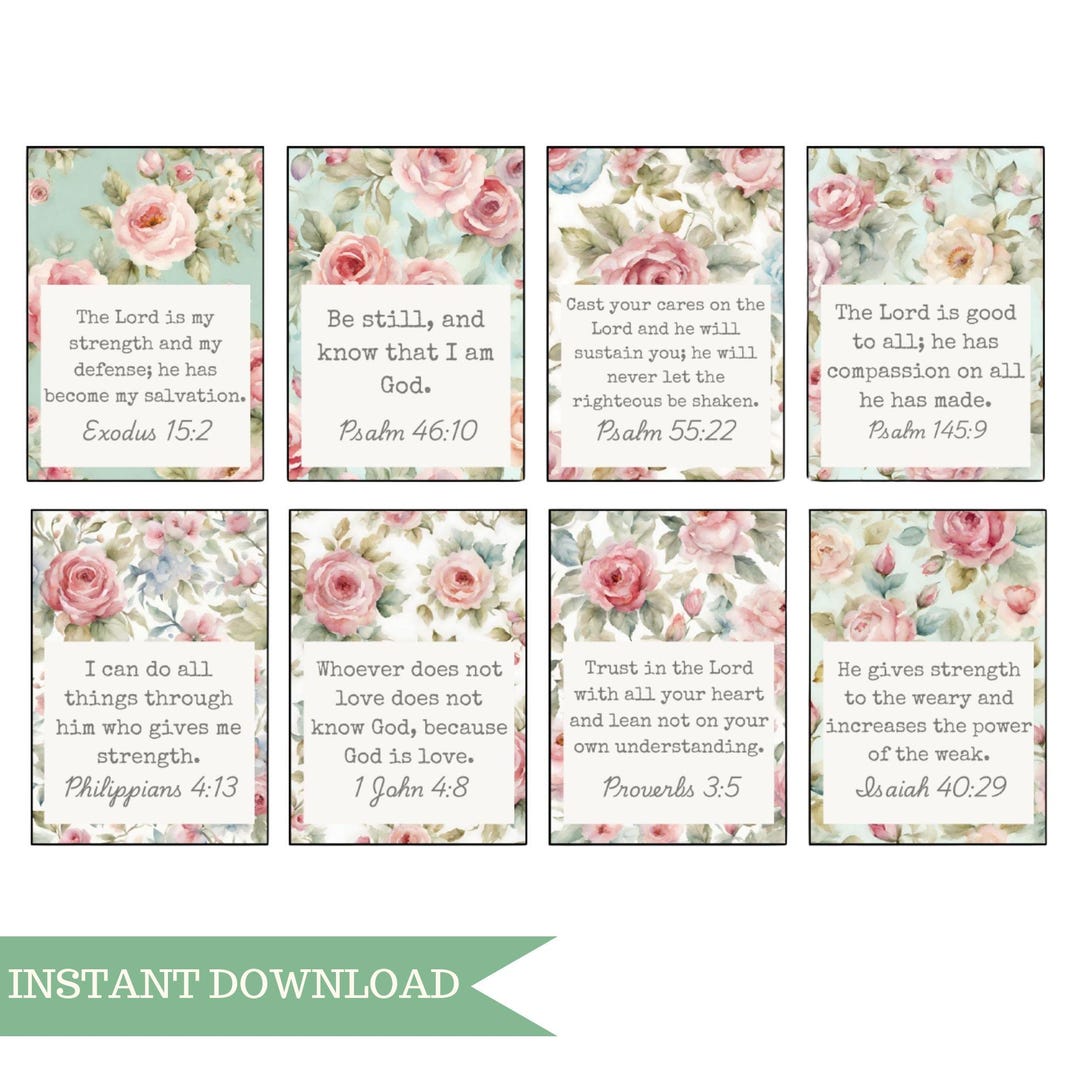 40 Memory Bible Verse Cards for MOM| Prayer Card | Christian Vision ...