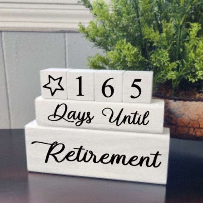 Retirement Clock With Days of the Week - Etsy