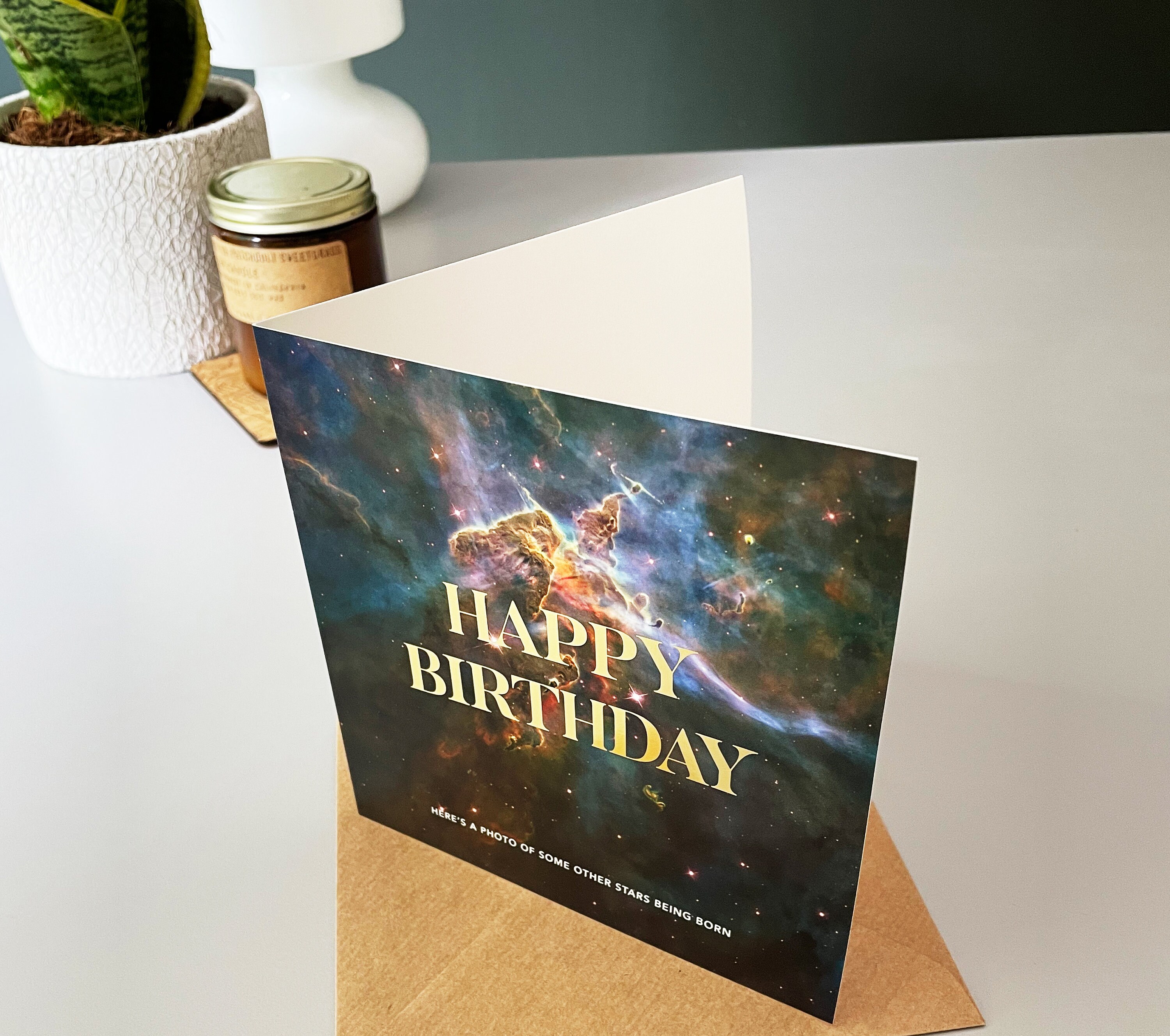 Happy Birthday photo of stars being born courtesy of NASA | Etsy