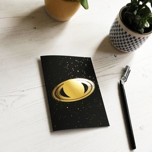 Gold Foil Saturn Greeting Card - Etsy
