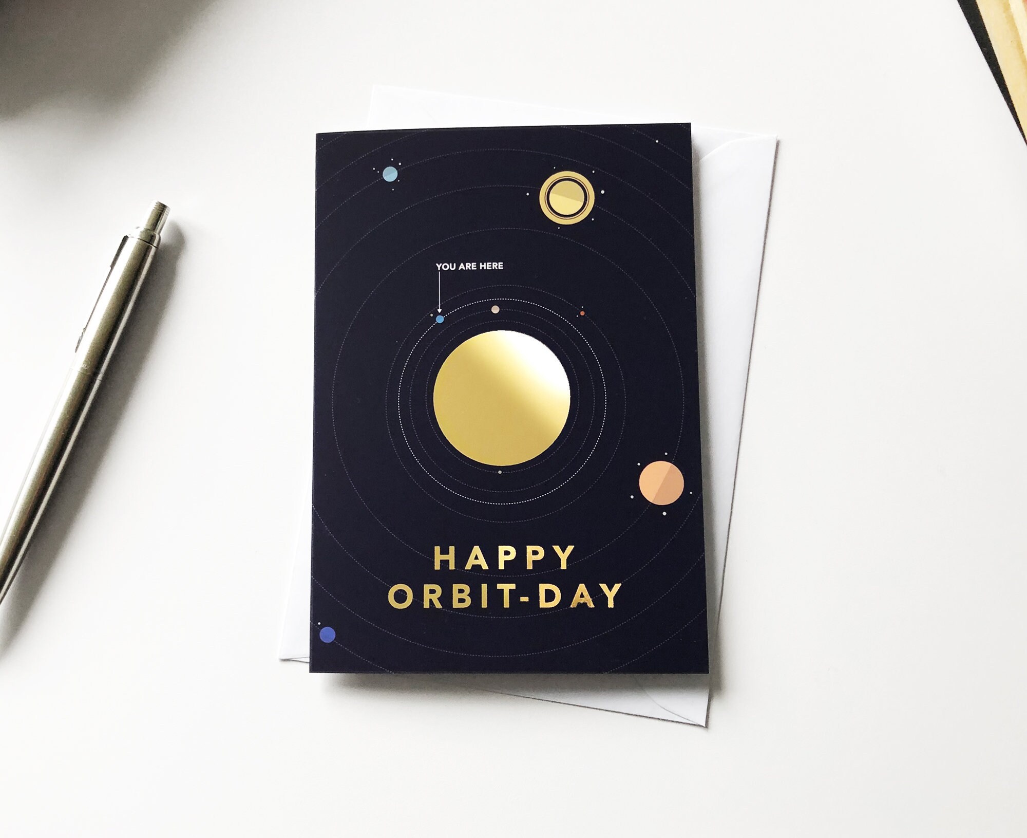 Happy Orbit Day Birthday Solar System Card A6 - Etsy UK