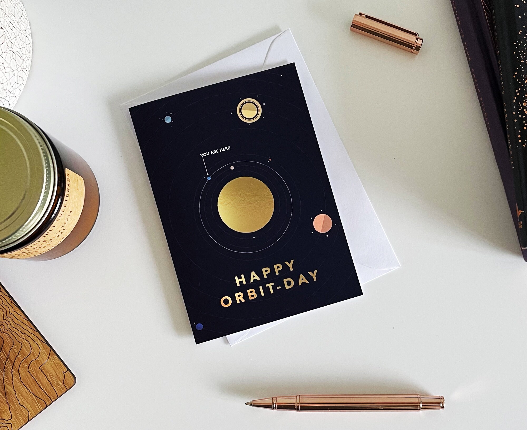 Happy Orbit Day Birthday Solar System Card A6 | Etsy UK