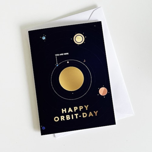 Happy Orbit birth Day Card A6 - Etsy