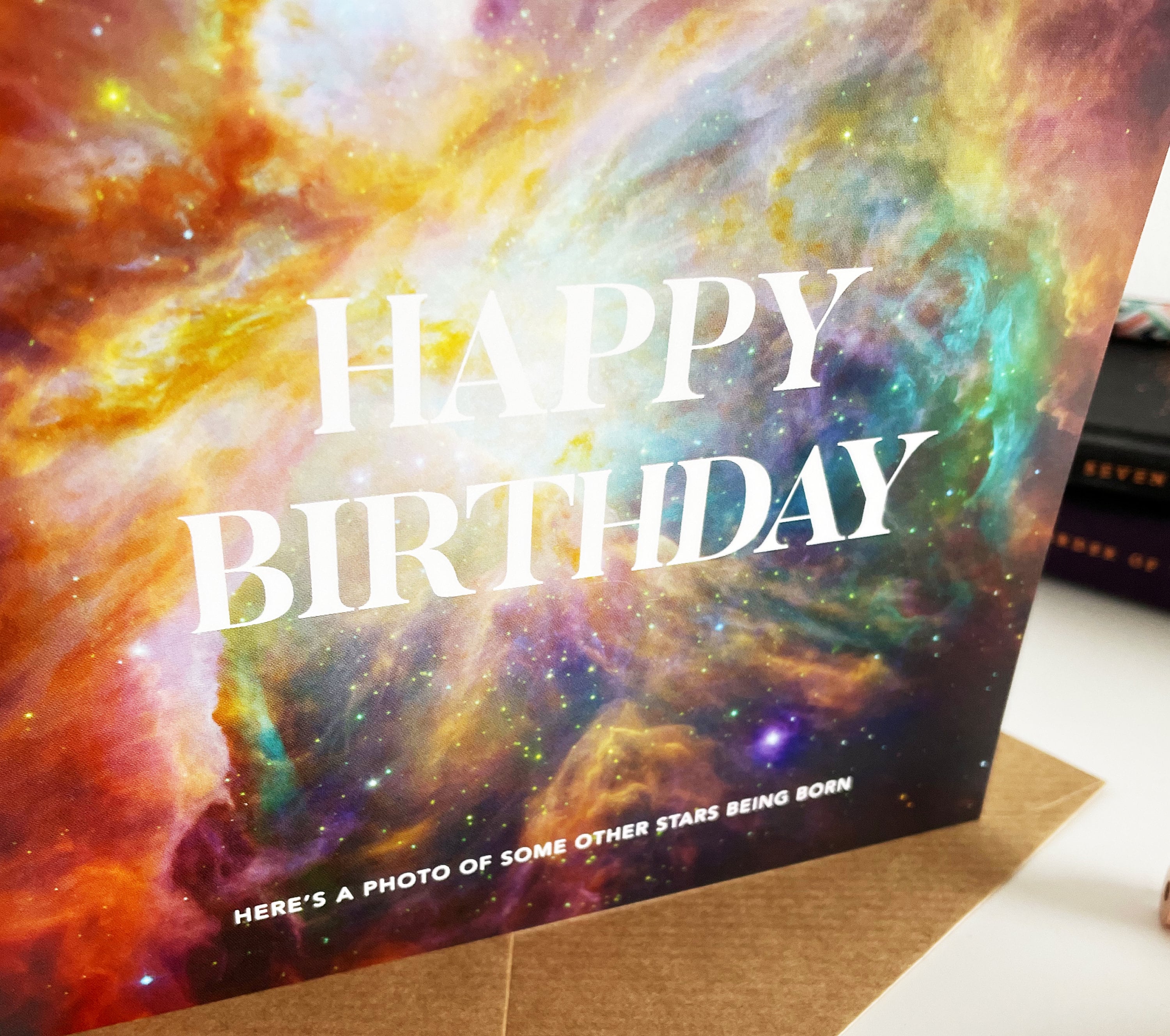 Happy Birthday Orion Nebula card photo of stars being born | Etsy