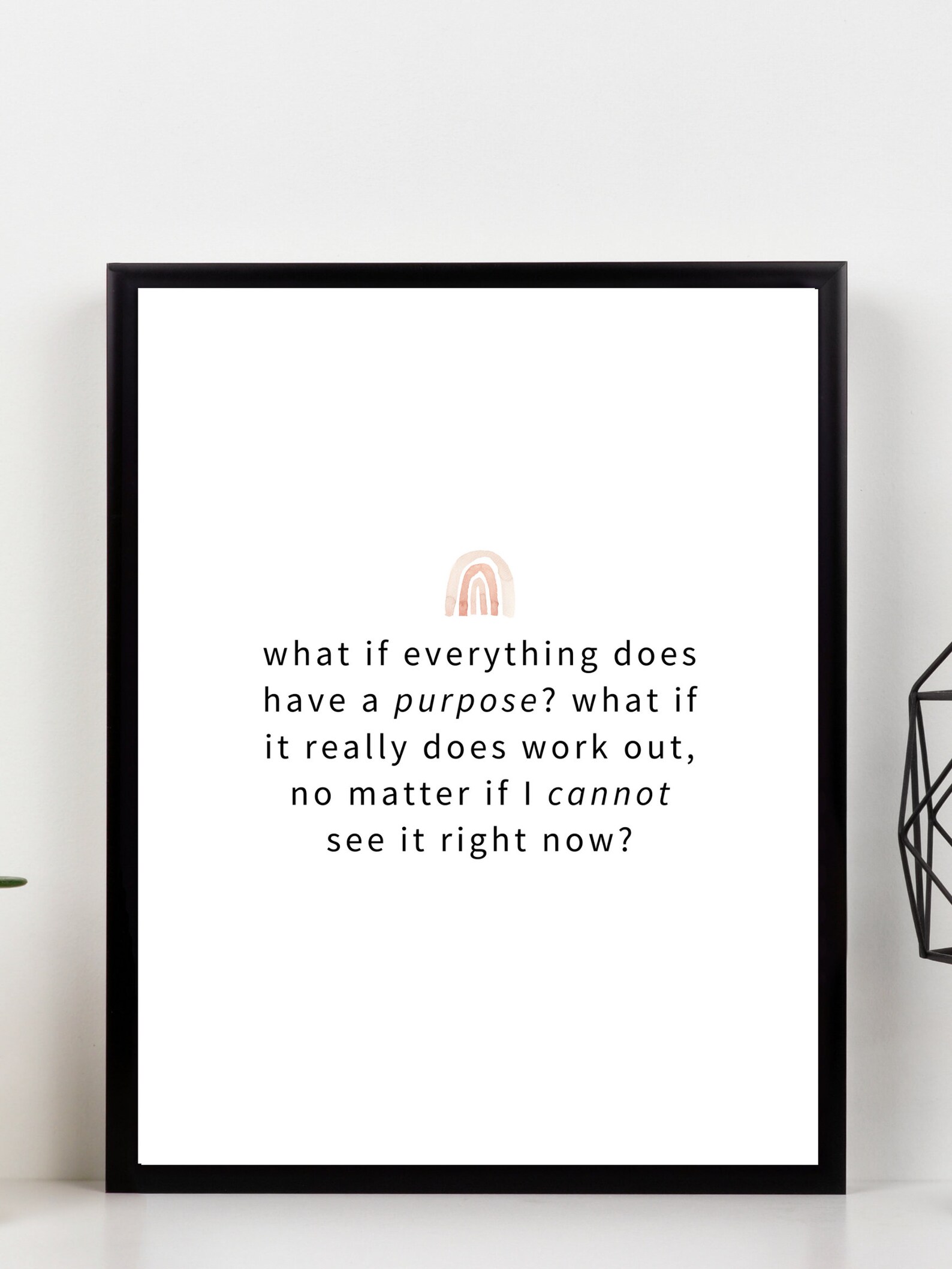 What If Quote Motivational Wall Print Self Love Wall Decor - Etsy