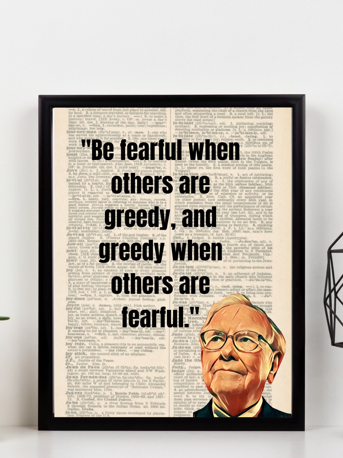 Office Wall Prints- Motivational Office Prints- Warren Buffett Quote ...