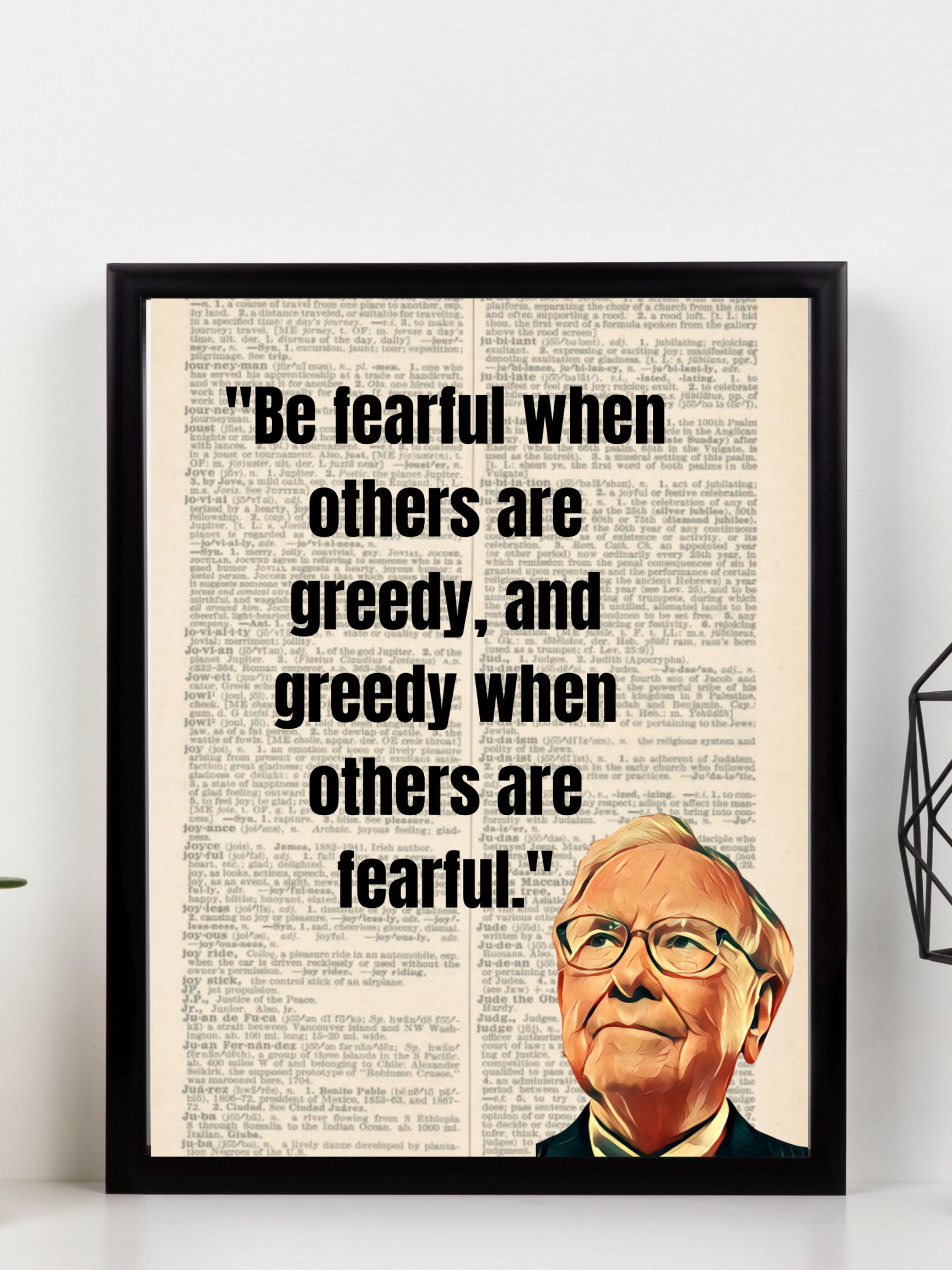 Office Wall Prints- Motivational Office Prints- Warren Buffett Quote ...
